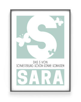 Namens Poster - Designs mit Deinem Namen verschönert! printcandy.de